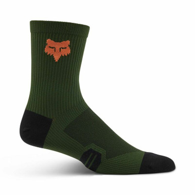 Fox Racing V25 6 Ranger Dark Sage Sock - Speed Addicts