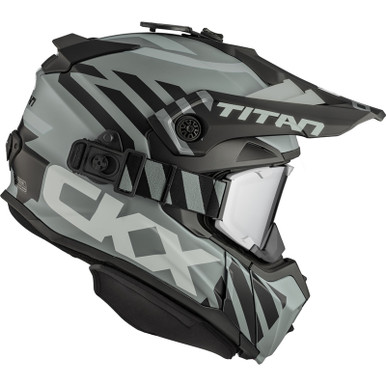 CKX Titan Glossy Gray Marks Helmet - Speed Addicts