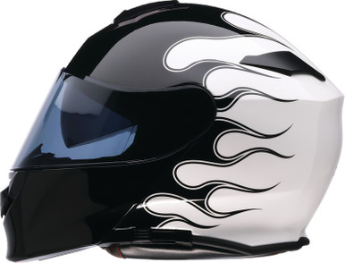 Z1R Solaris 2.0 Flame Black White Helmet - Speed Addicts