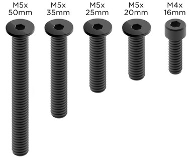 Quad Lock Replacement Motorcycle Black Pro Screw Set - Speed Addicts