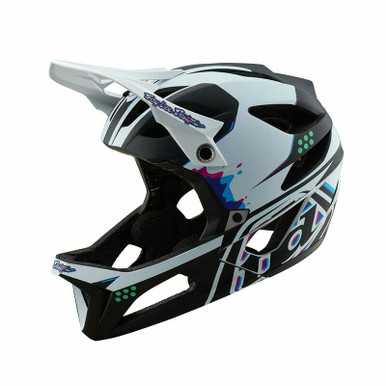 Troy Lee Designs Stage Trooper White Helmet - Speed Addicts