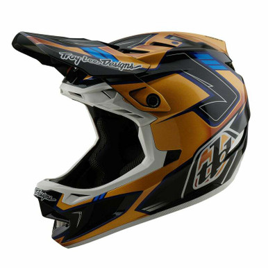 Troy Lee Designs D4 Composite Royalty Black Gold Helmet - Speed Addicts