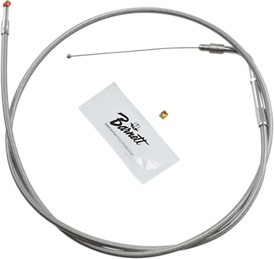 Barnett Stainless Steel Throttle Cable +6" '02-'07 FLH - 102-30-30016 ...