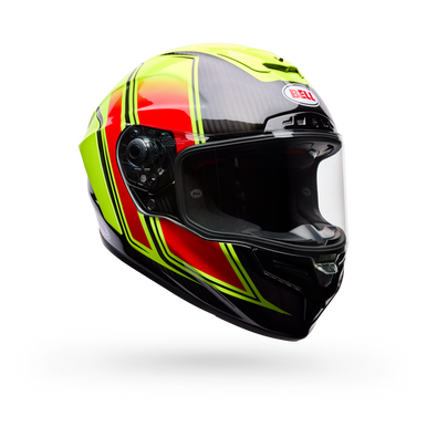 Bell Race Star DLX Flex Blue Yellow Grid Helmet - Speed Addicts