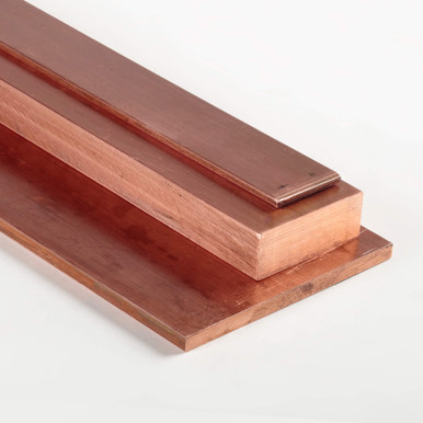 Copper Rectangular Bar - Order Custom & Standard Lengths - Cut2Size Metals