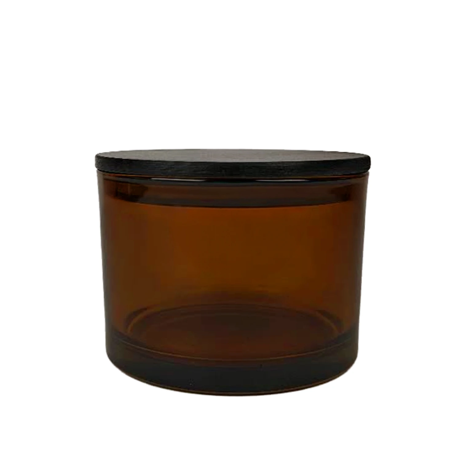 16 oz Amber Cali Jar w/Lid