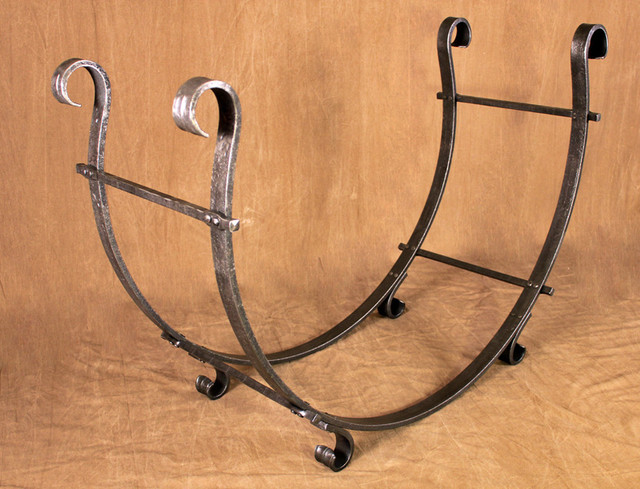 Wrought Iron Half Round Log Rack