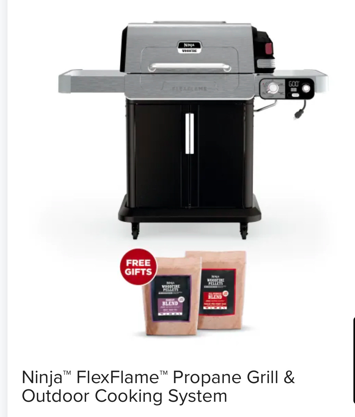 Ninja™ FlexFlame™ Propane Grill & Outdoor Cooking System 2025 ...