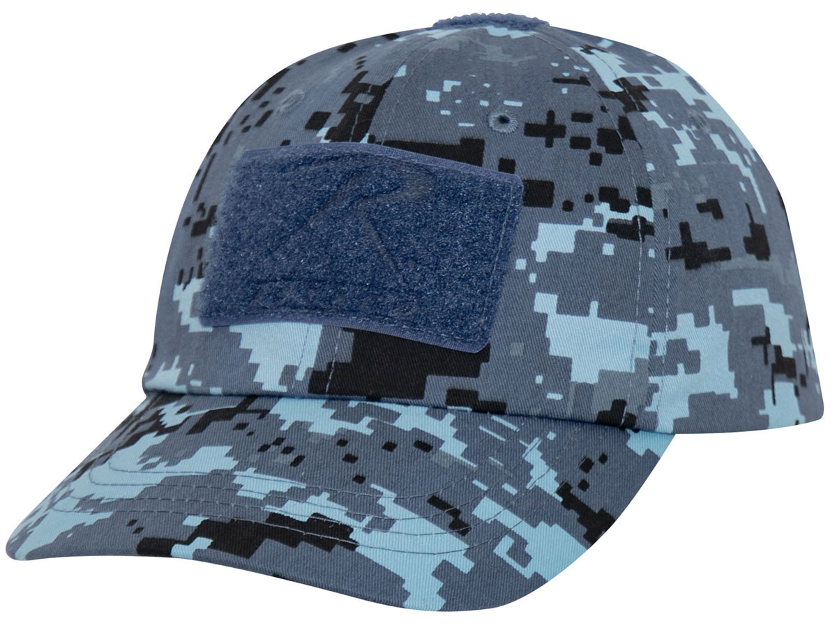Shop Sky Blue Digital Camo Tactical Operator Caps - Fatigues Army Navy
