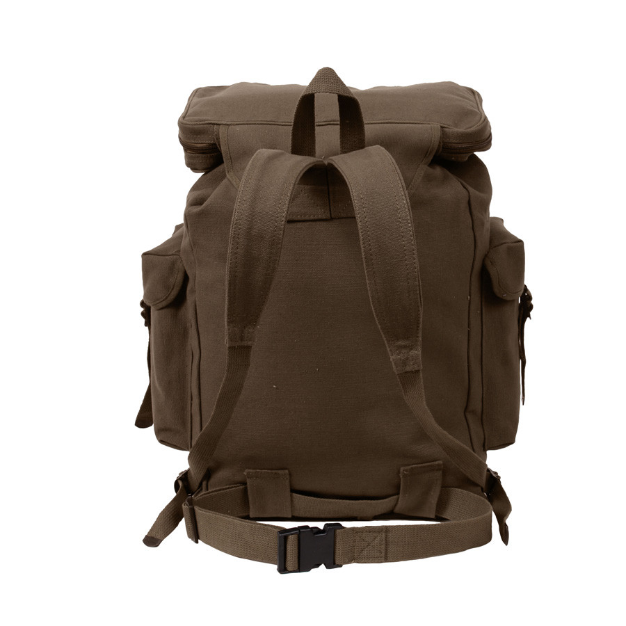 Shop Brown European Canvas Rucksack - Fatigues Army Navy Gear Bags