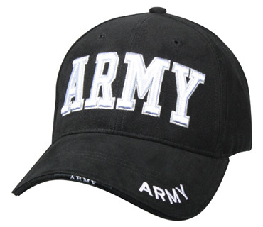 Shop Deluxe Black Army Logo Caps - Fatigues Army Navy