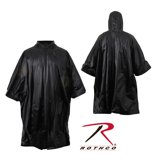 Shop Black Ripstop Nylon Ponchos - Fatigues Army Navy Tactical Gear