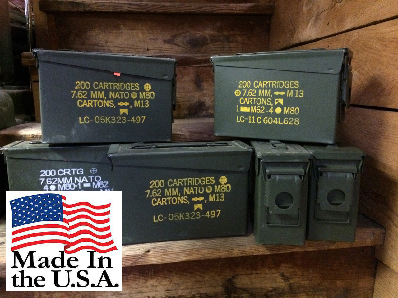 Military Ammo Cans - Ammo Boxes - Fatigues Army Navy Gear