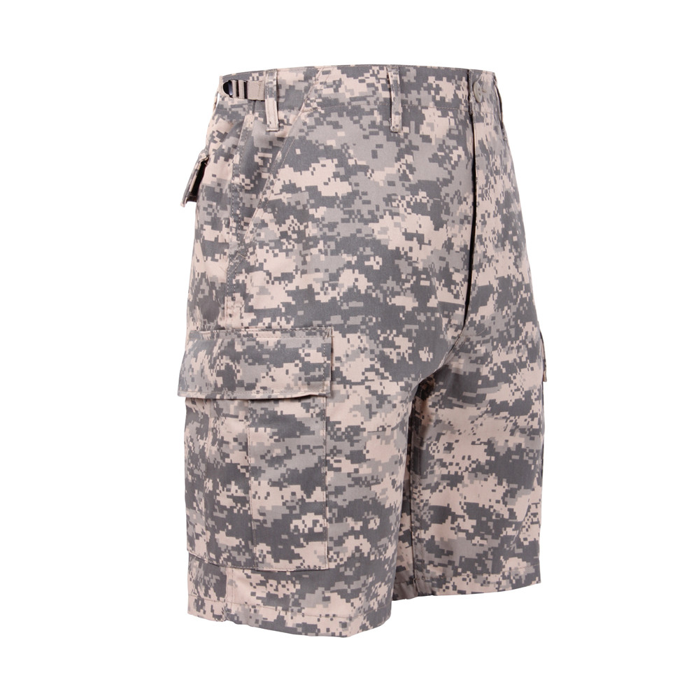 Shop Blue Digital Camo Military Shorts - Fatigues Army Navy
