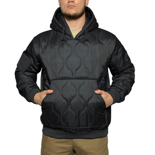 Shop Quilted Pullover Woobie Anoraks -Fatigues Army Navy