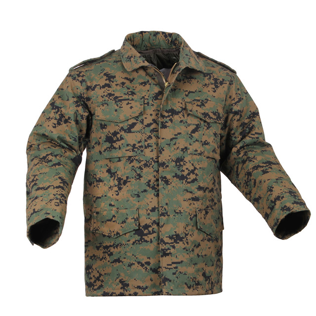 Shop Military Woodland Digital Camo M-65 Field Jackets - Fatigues Army Navy