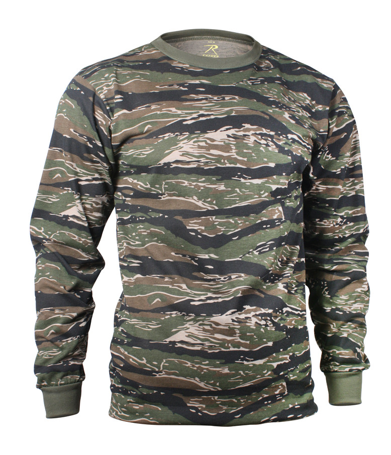 Shop Sky Blue Camo Long Sleeve T Shirts - Fatigues Army Navy