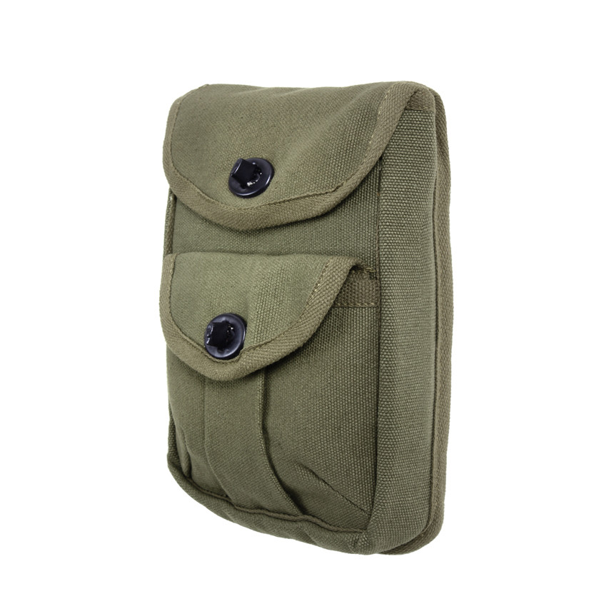 Shop Canvas 2-Pocket Field Pouch - Fatigues Army Navy