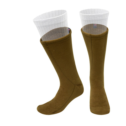Shop Polar Fleece Boot Sock Liners- Fatigues Army Navy