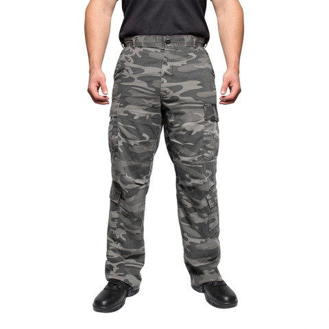 Shop Vintage Black Camo Paratrooper Fatigue Pants - Fatigues Army Navy Gear