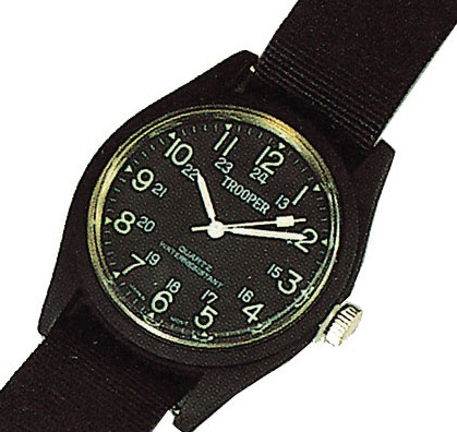 Shop Black Quartz Field Watch - Fatigues Army Navy Gear