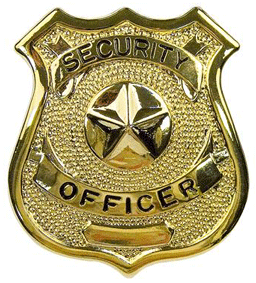 Shop Gold Security Officer Badges - Fatigues Army Navy