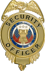 Shop Deluxe Gold Security Officer Badges - Fatigues Army Navy