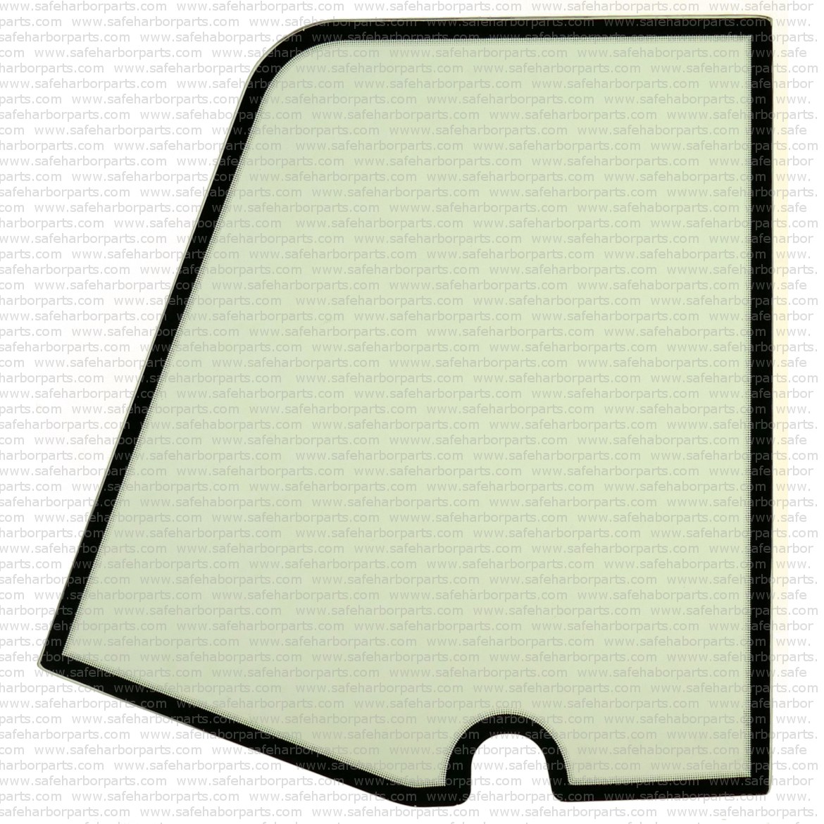 332/F8417 JCB Telehandler Door Upper Glass