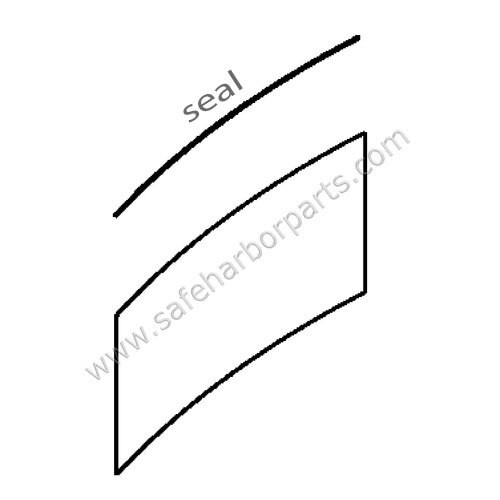 AT505599 John Deere Backhoe Rear Window Seal