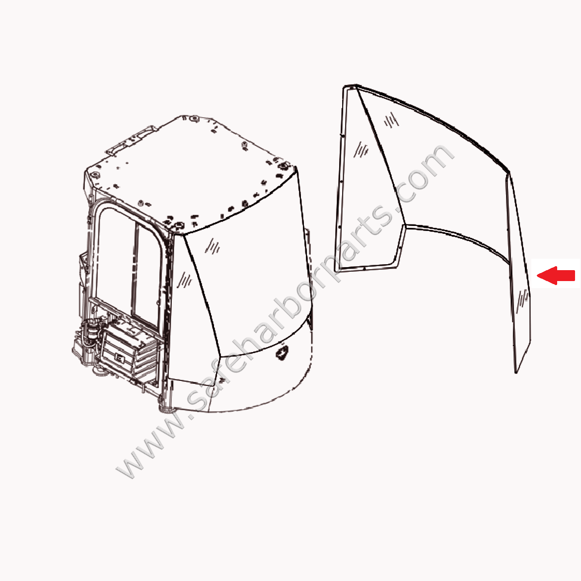 Caterpillar - Cab Glass - Wheel Loaders - Safe Harbor Parts