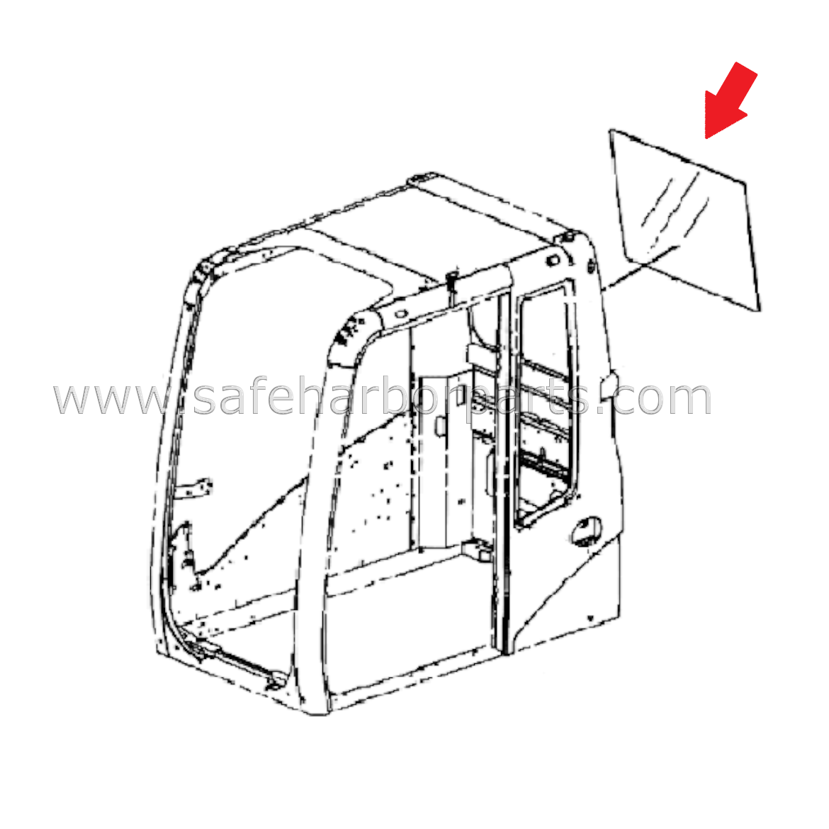 Caterpillar - Cab Glass - Excavators - Page 1 - Safe Harbor Parts