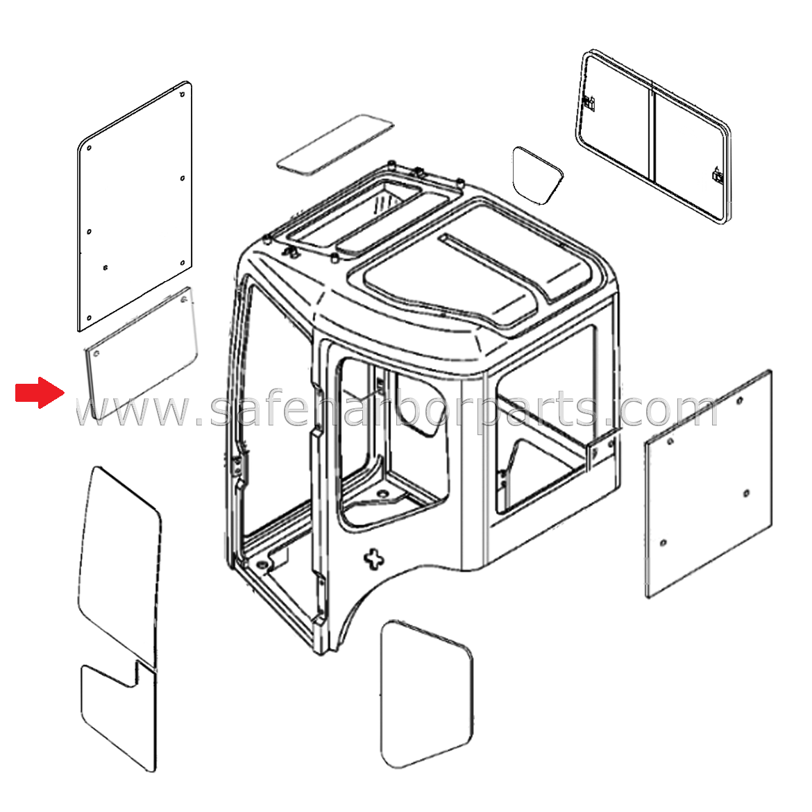 John Deere - Cab Glass - Excavator Glass - Page 1 - Safe Harbor Parts