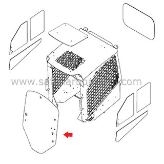 John Deere - Cab Glass - Skidsteer Glass - Safe Harbor Parts
