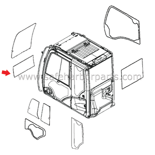 Deere/Hitachi - Cab Glass - Excavator Glass - Page 1 - Safe Harbor Parts