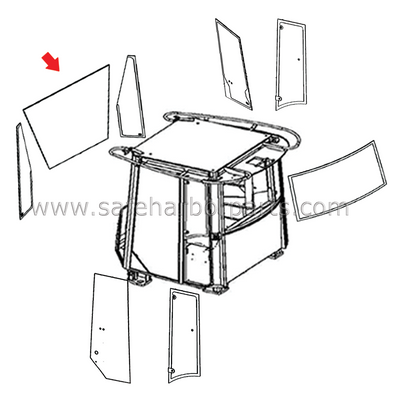 Deere/Hitachi - Cab Glass - Loader Glass - Page 1 - Safe Harbor Parts