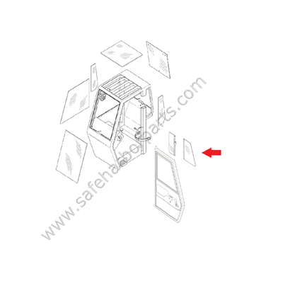 70024608 JLG Telehandler Door Glass