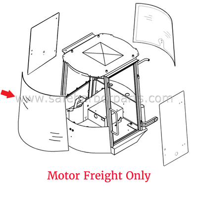 Case Wheel Loader Glass