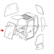 827/80225 JCB Telehandler Front Window Glass