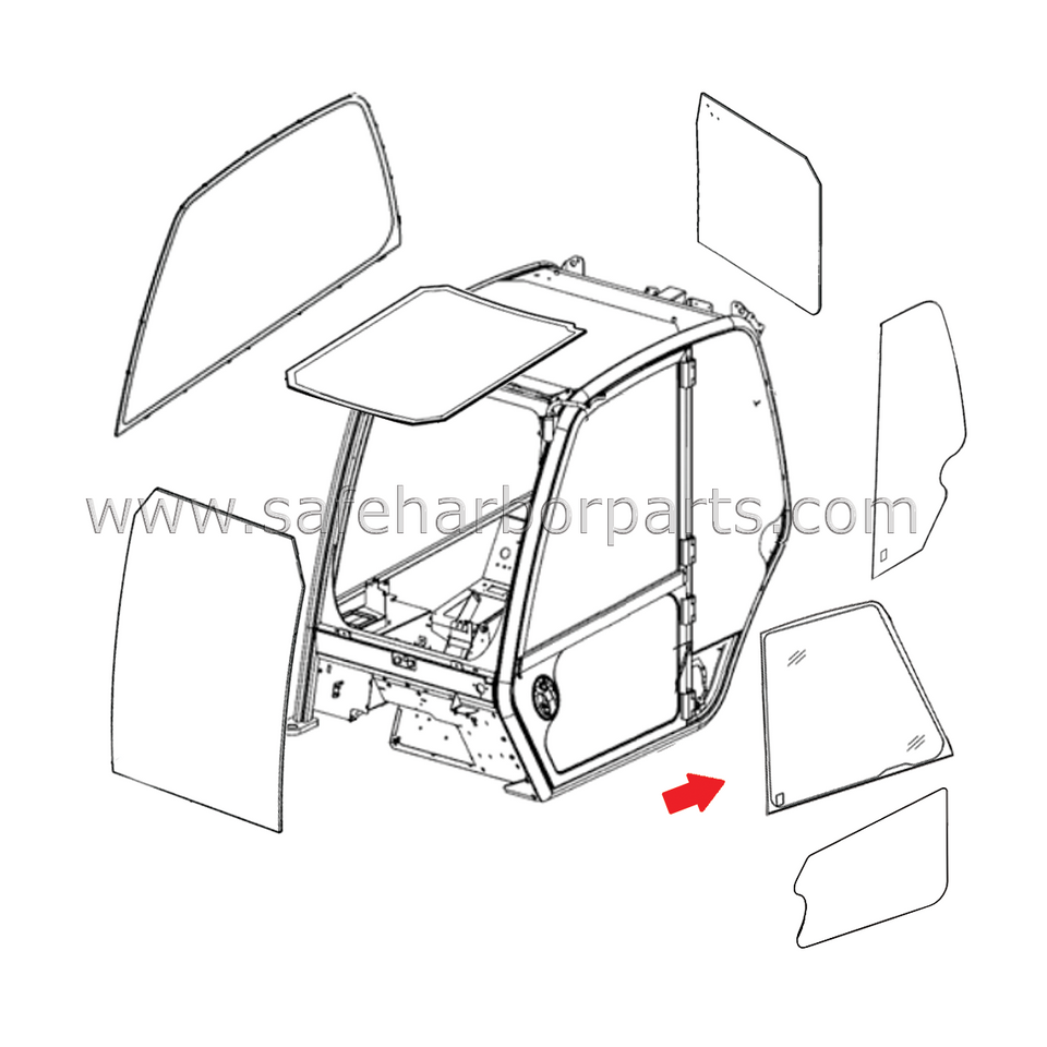 JCB - Cab Glass - Page 1 - Safe Harbor Parts