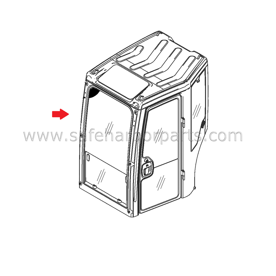 Caterpillar - Cab Glass - Mini Excavators - Safe Harbor Parts
