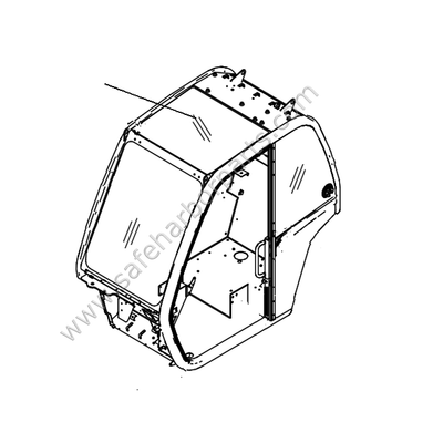 495-6211 Caterpillar Telehandler Roof Glass