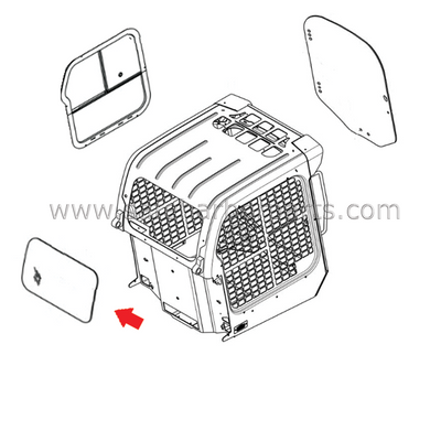 7219974 Bobcat Skidsteer Rear Window Glass