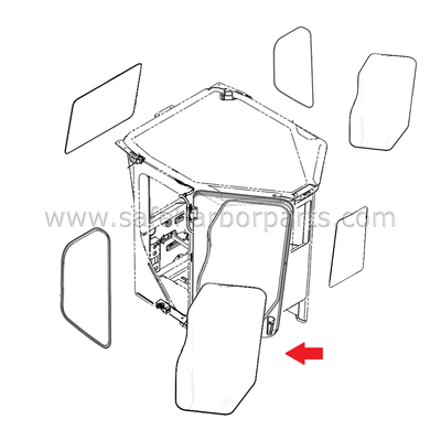 357-9236 Caterpillar Motor Grader Door Glass