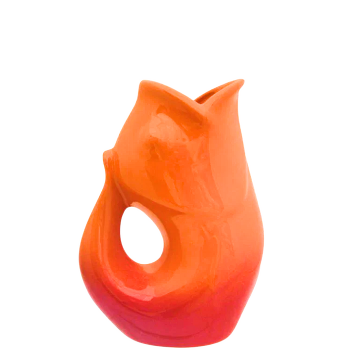 Gurgle Pot Fish Shaped Pitcher Medium Ombre Red - Starlet