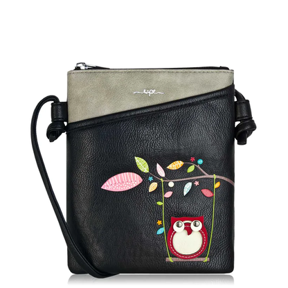 Espe Swing Owl Mini Purse Black - Starlet