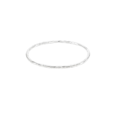 Laughing Sparrow Thin Bangle Silver - Starlet