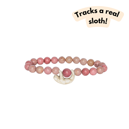 Fahlo The Wander Sloth Bracelet Wildflower Pink - Starlet