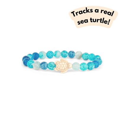 Fahlo The Journey Turtle Bracelet Aqua Blue - Starlet