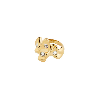 Pilgrim Sunset Melting Adjustable Ring Gold Plated - Starlet