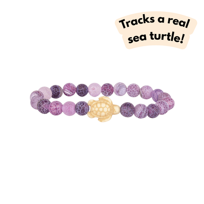 Fahlo The Journey Turtle Bracelet Coral Reef Violet - Starlet